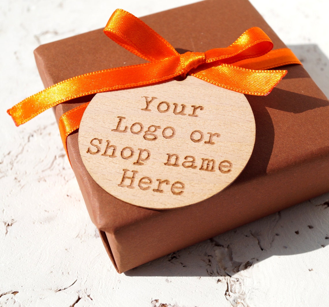 Personalized Logo Hang Tags Wooden Veneer Product Branding Tag Custom ...