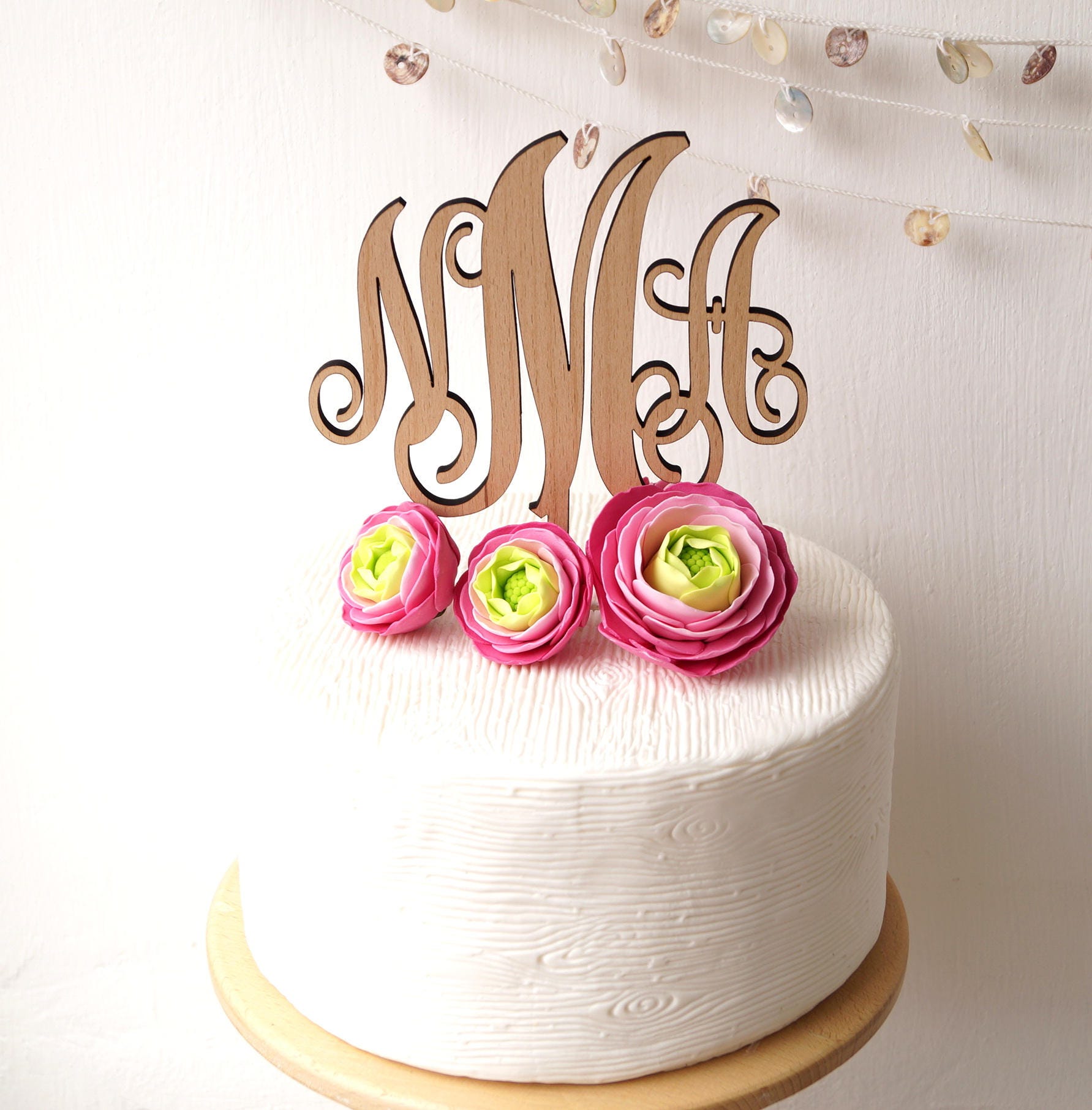 Monogram Wedding Cake Topper, Personalized Cake Topper, Wedding Cake ...