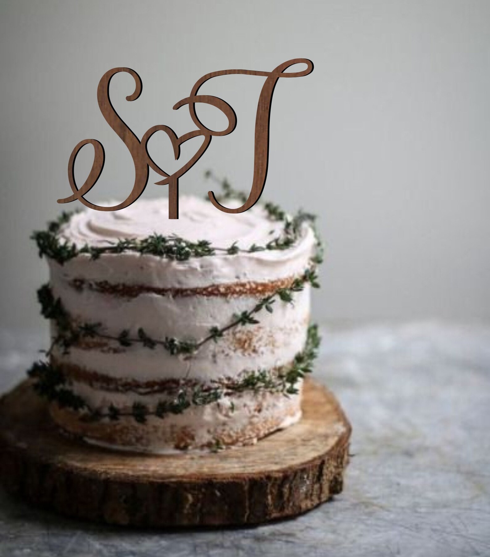 Cake Topper for Wedding, Letters Cake Topper, Wooden Cake Topper ...