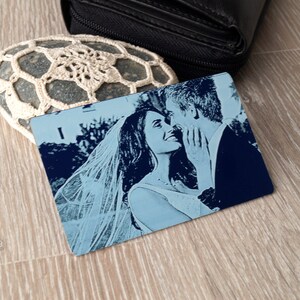 Real Photo Wallet Insert Card, Engraved Wallet Card, Custom Wallet ...