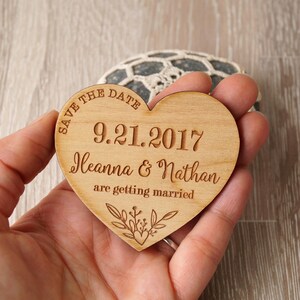 Save the Date Magnets, Wedding Save the Dates, Heart Magnets, Wedding ...