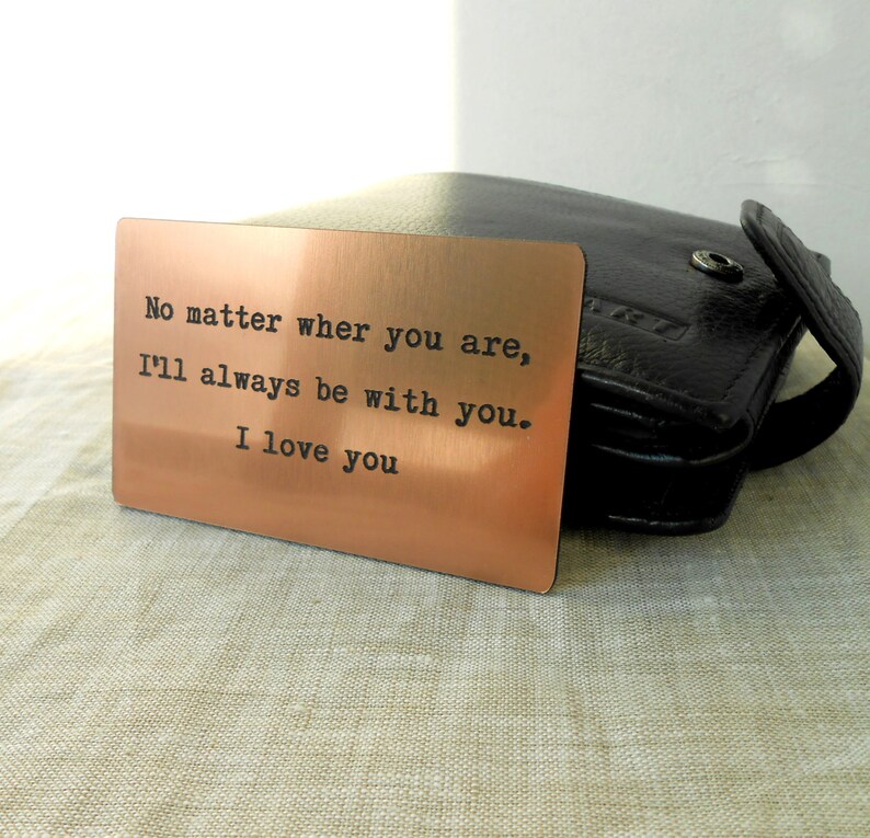 Wallet Insert Card Laser Engraved Wallet Insert Card | Etsy