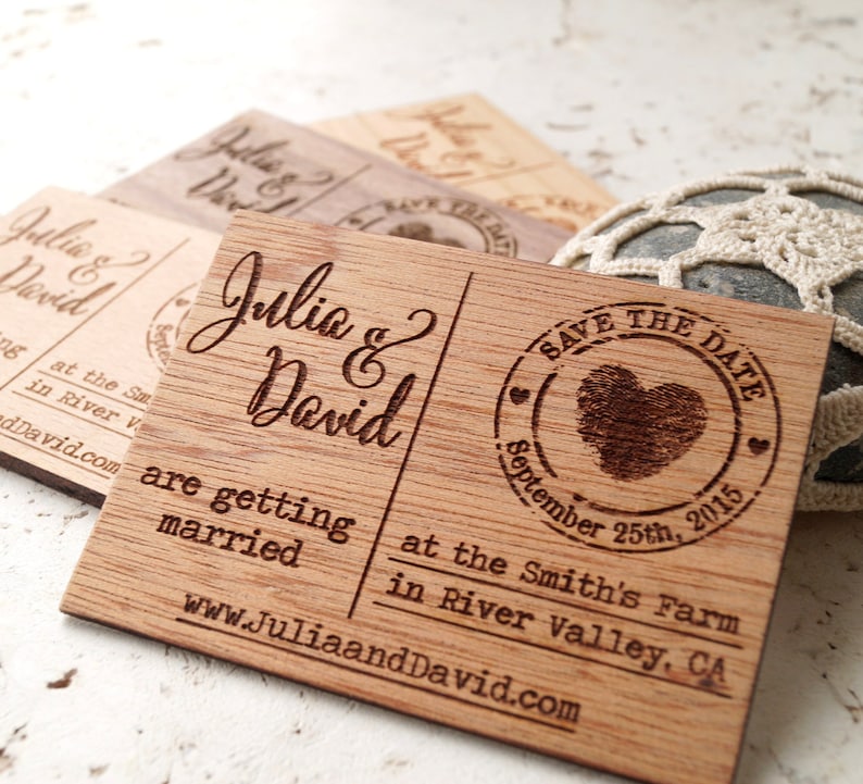 Save the Date Magnets Rustic Wedding Save the Dates Wooden - Etsy Save the Date Magnets Rustic Wedding Save the Dates Wooden - Etsy