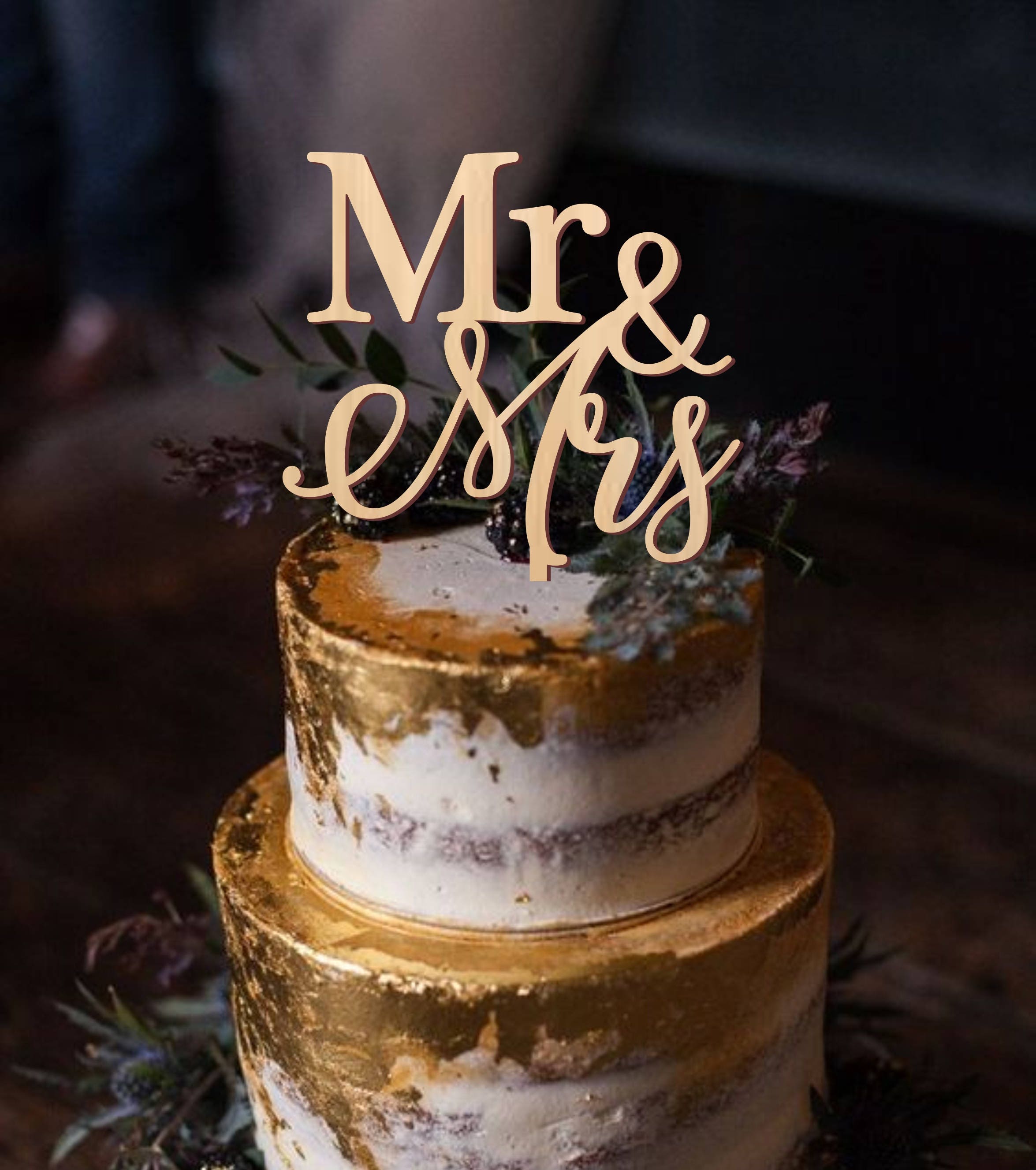 wooden cake topper initial rustic wedding cake topper wood country chic ...