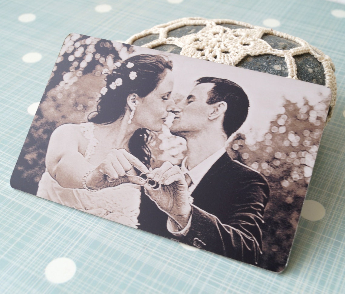 Wallet Insert Card, Real Photo Engraved Wallet Card, Custom Wallet ...