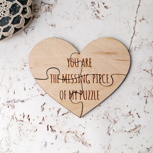 Valentine's Day Puzzle, Personalized Wooden Heart Puzzle, Valentine's ...