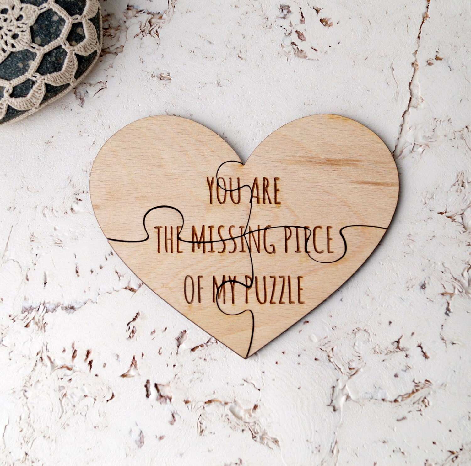Valentine's Day Puzzle, Personalized Wooden Heart Puzzle, Valentine's ...