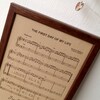 Real Leather Engraving, Music Notes Sheet Engraved on Genuine Leather ...