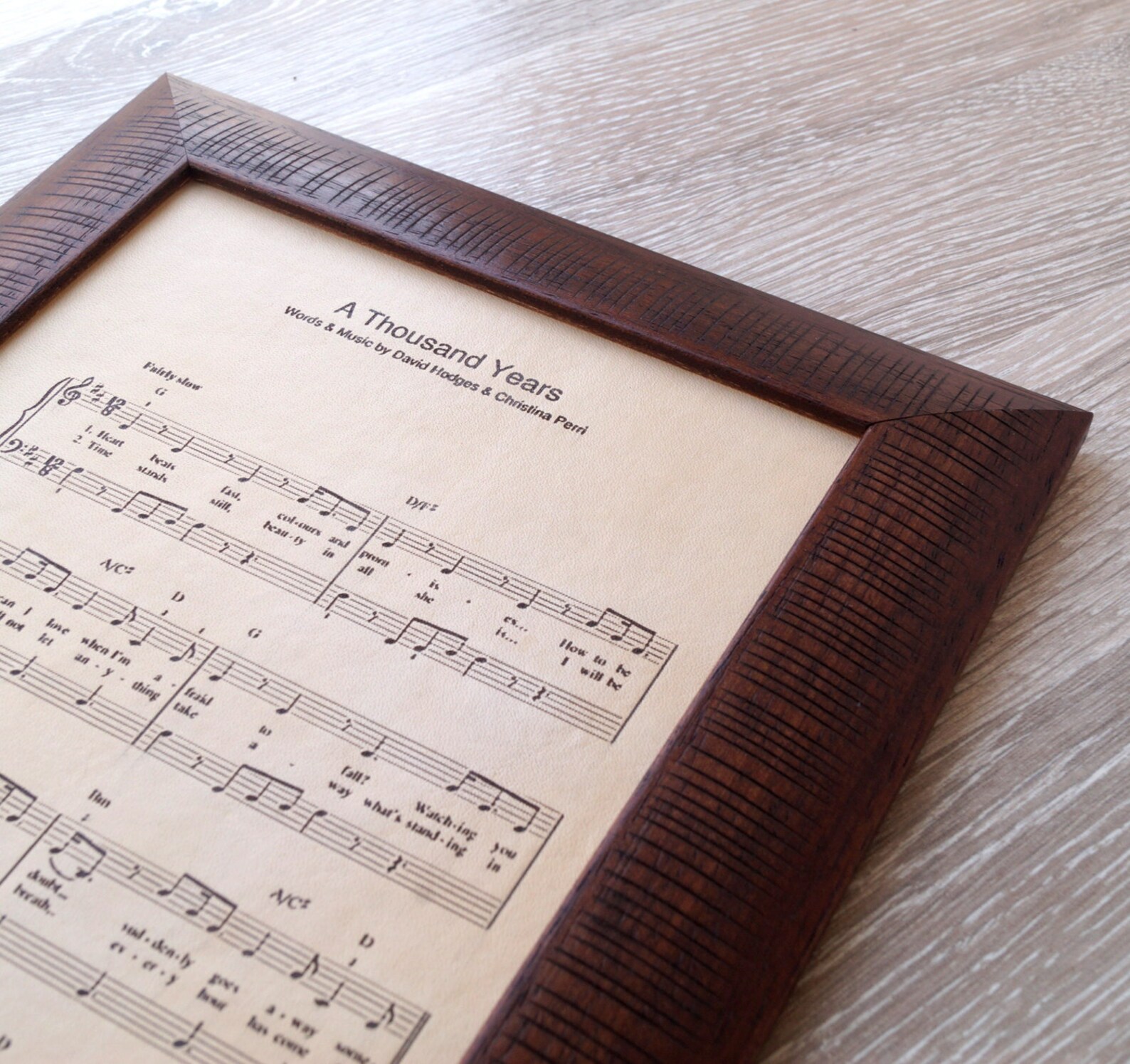 Real Leather Engraving Music Notes Sheet Engraved on Genuine - Etsy