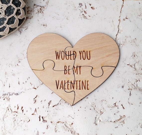 Custom Valentine's Day Wood Engraved Hearts Ready to Decorate Paper ...