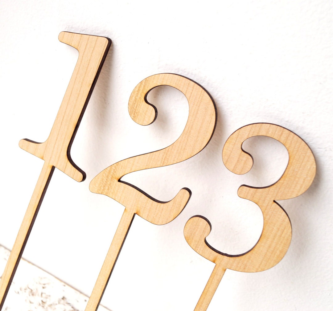 Wooden Table Number, Wedding Table Numbers, Rustic Table Numbers ...
