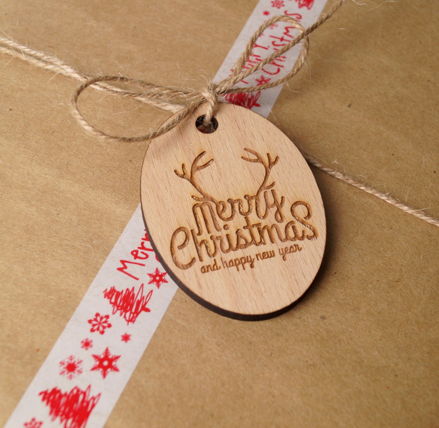 Merry Christmas gift tags Christmas tags Wooden gift tags | Etsy