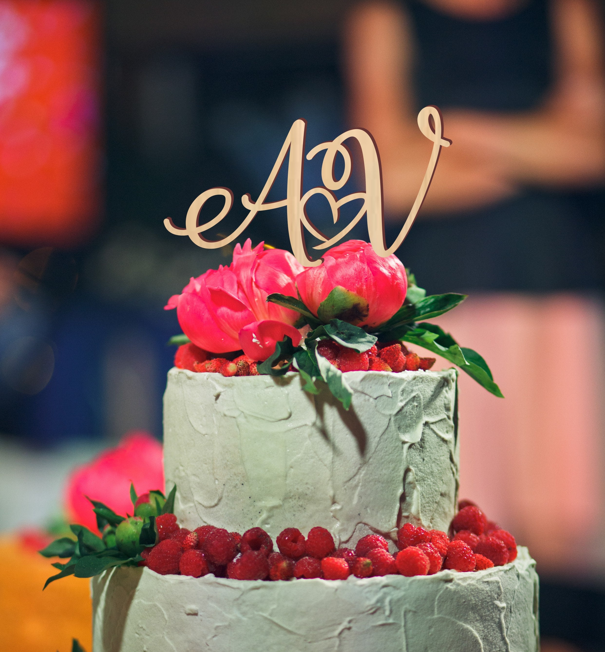 Cake topper for wedding personalized topper letters cake | Etsy