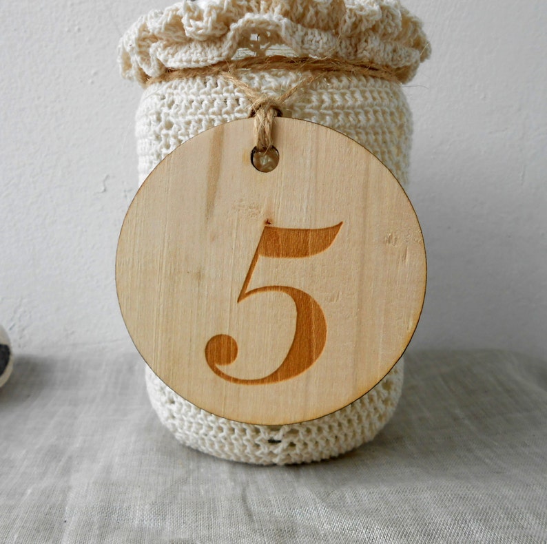 Wooden Table Numbers, Rustic Vineyard Wedding Table Numbers ...