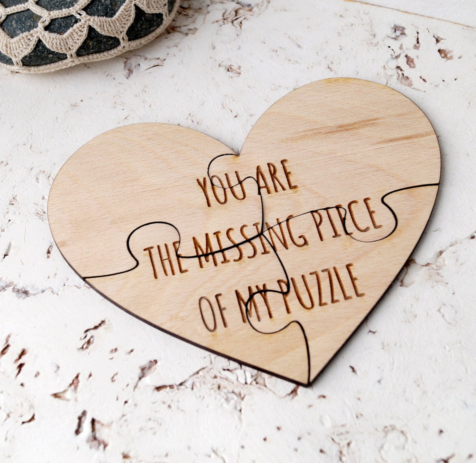 Valentine's Day Puzzle Personalized Wooden Heart Puzzle | Etsy