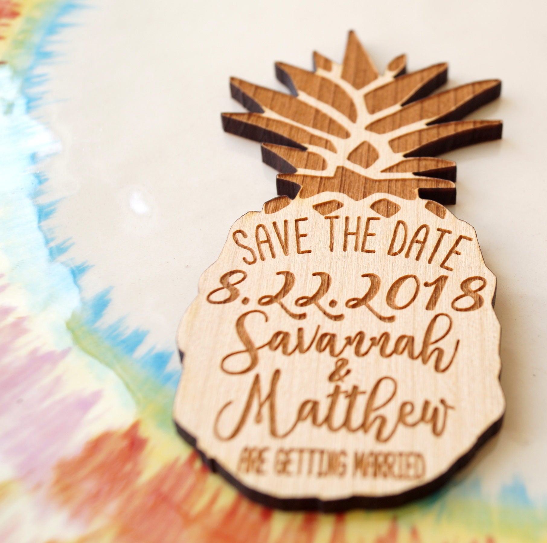 Pineapple Save the Date Magnet.save the Date, Save the Date Magnet ...