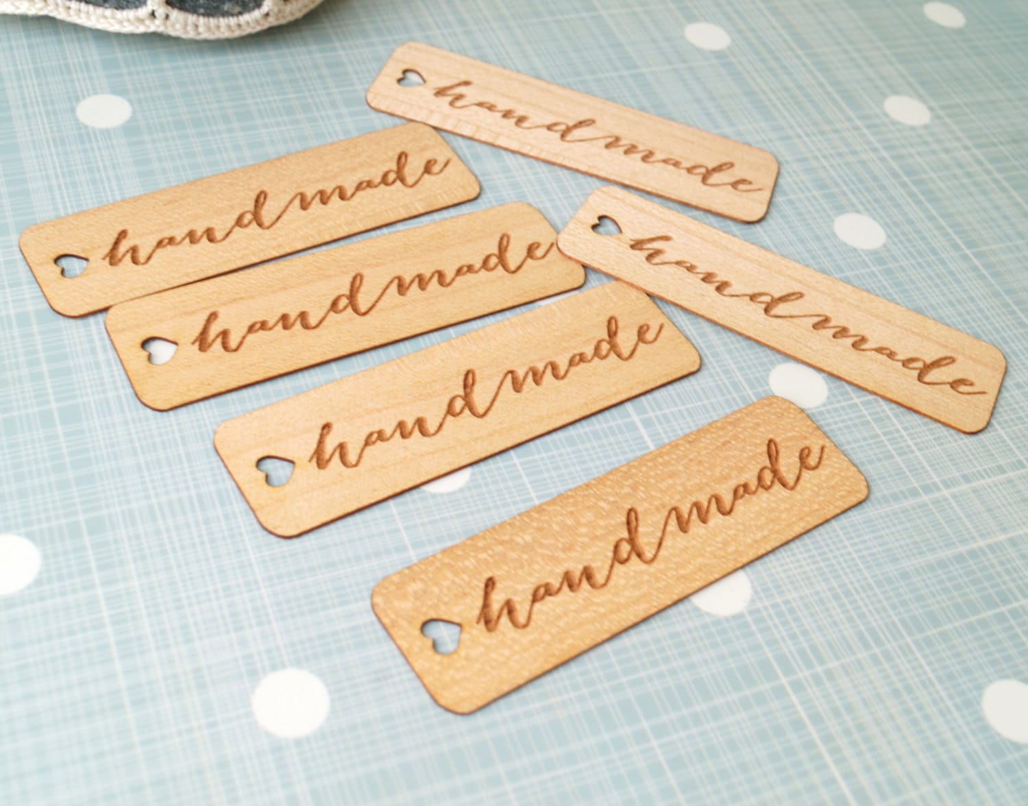 Handmade tags wooden veneer tags craft tags thank you tags | Etsy