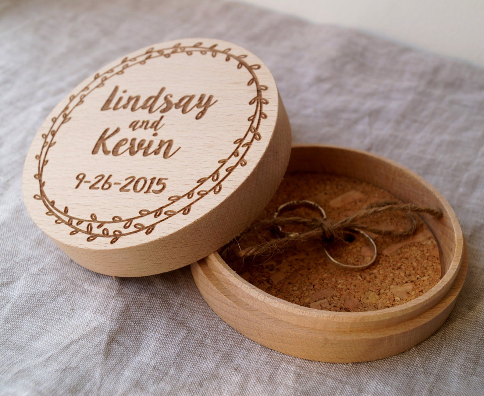 Wedding Ring Box Custom Ring Box Rustic Wedding Ring Bearer - Etsy