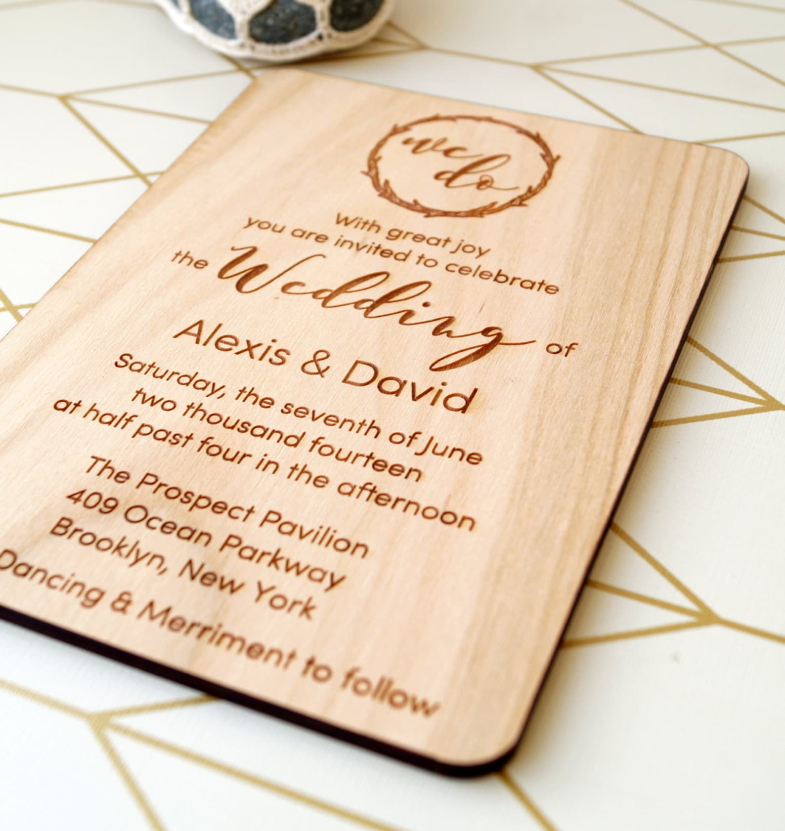 Wooden Wedding Invitation, Rustic Wedding Invites, Real Wood Wedding ...