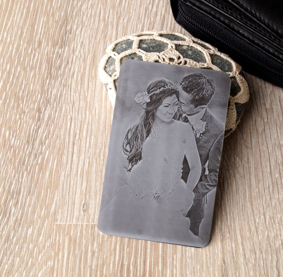 Personalized Wallet Insert Card Real Photo Engraved Wallet - Etsy