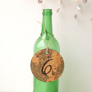 Wedding Table Numbers, Rustic Table Numbers, Cork Table Numbers, Round ...