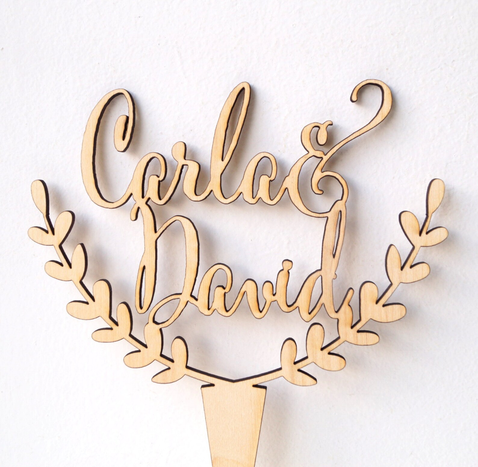 Rustic Cake Topper Wedding Cake Topper Custom Cake Topper - Etsy