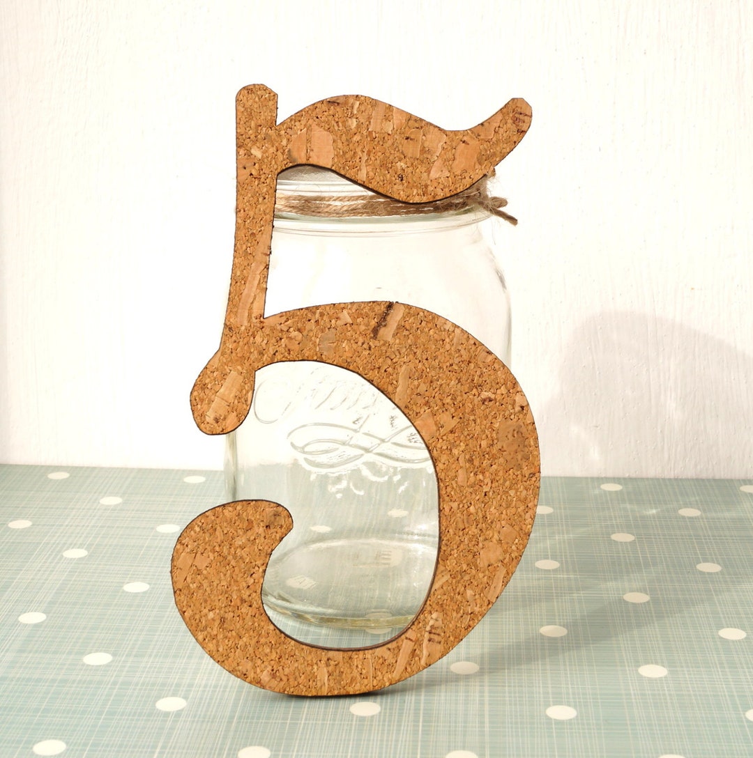 Rustic Table Numbers, Wedding Table Numbers, Cork Table Numbers, 6 Inch ...