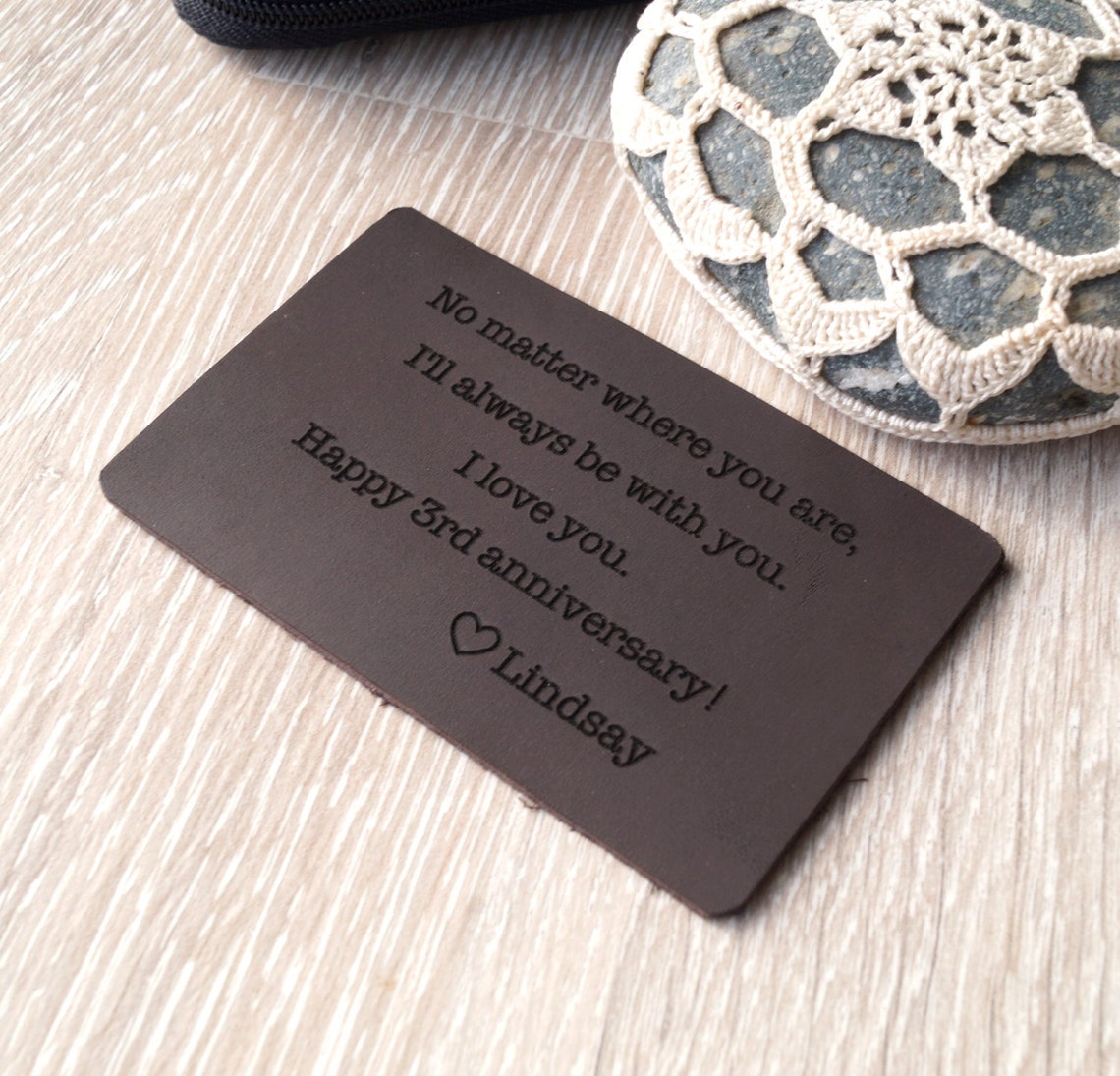 Leather Wallet Insert Card Custom Wallet Insert Card - Etsy