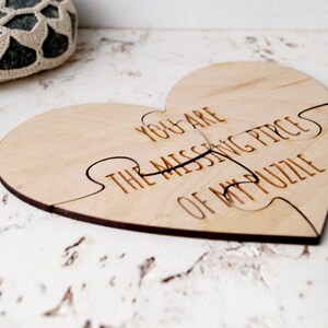 Valentine's Day Puzzle, Personalized Wooden Heart Puzzle, Valentine's ...