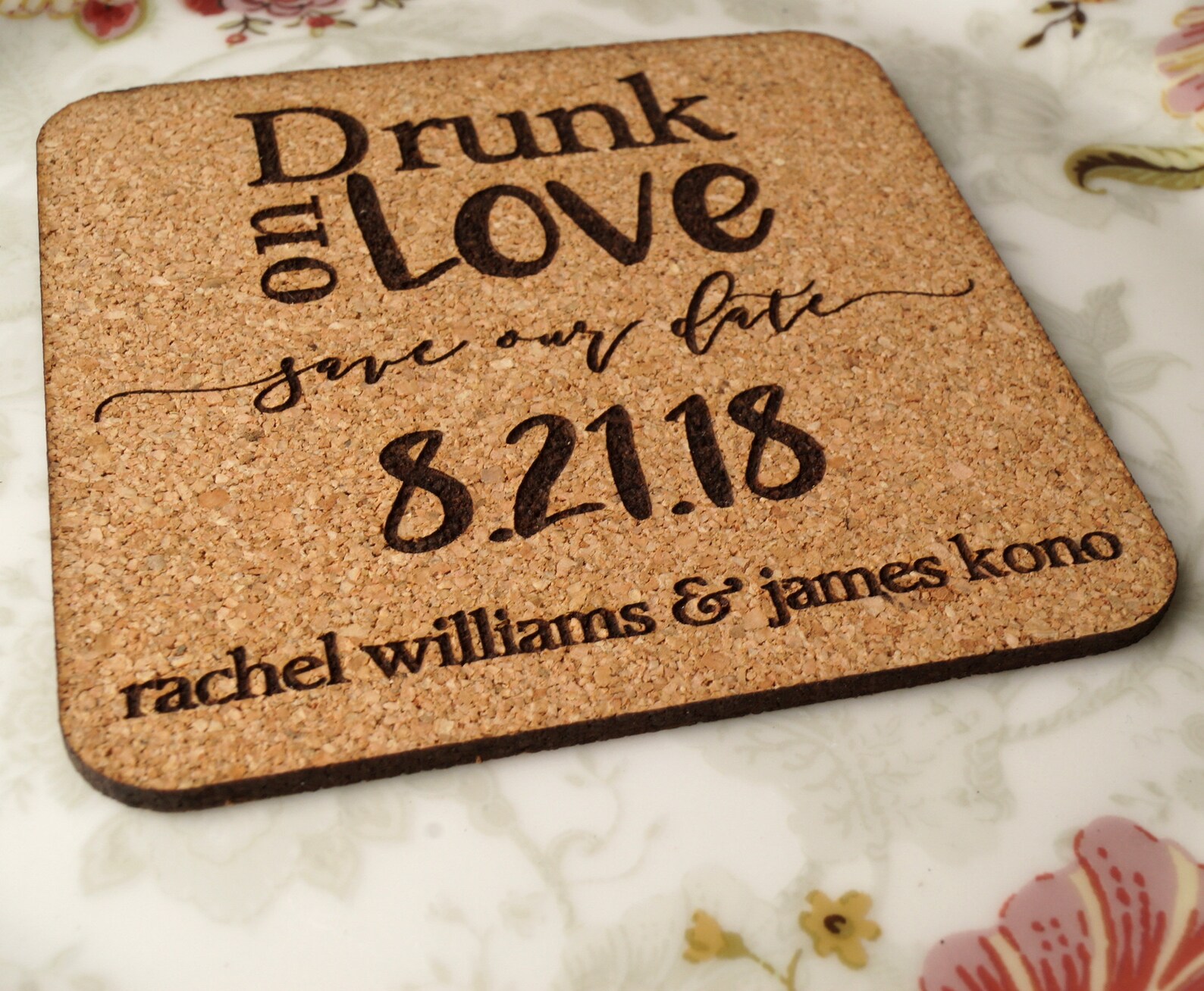Save the Dates Save the Date Coasters Cork Save the Dates - Etsy