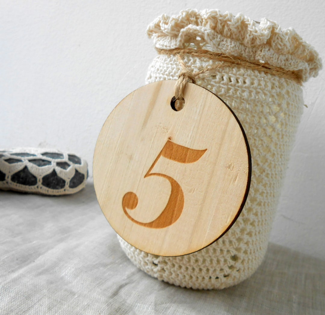 Wooden Table Numbers, Rustic Vineyard Wedding Table Numbers ...