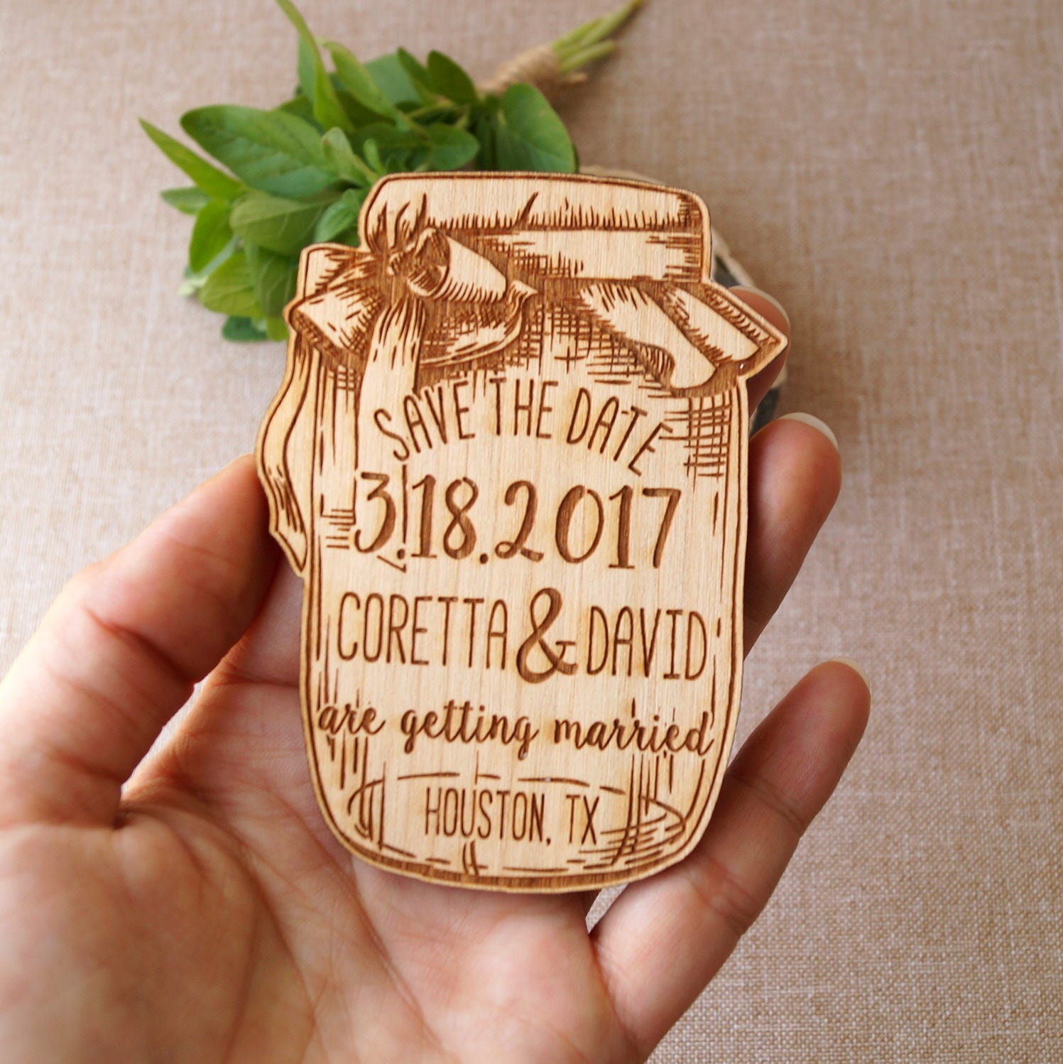 Rustic Save the Date Save the Date - Save the Date Magnet - Save the ...