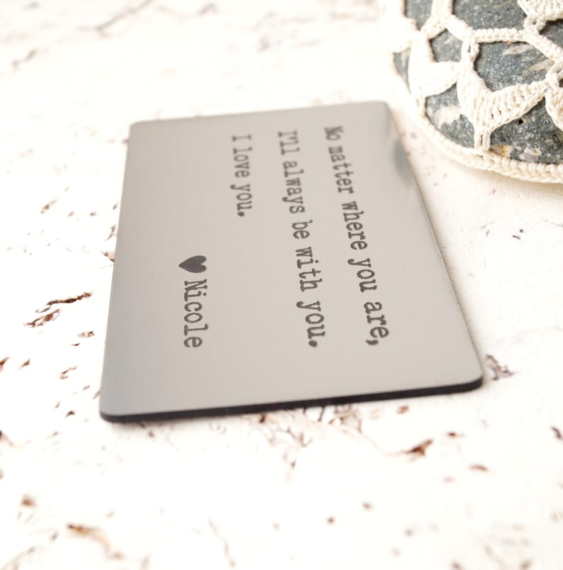 Wallet Insert Card Personalized Wallet Insert Card - Etsy