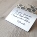 Personalized Wallet Insert Card Custom Laser Engraved Wallet - Etsy