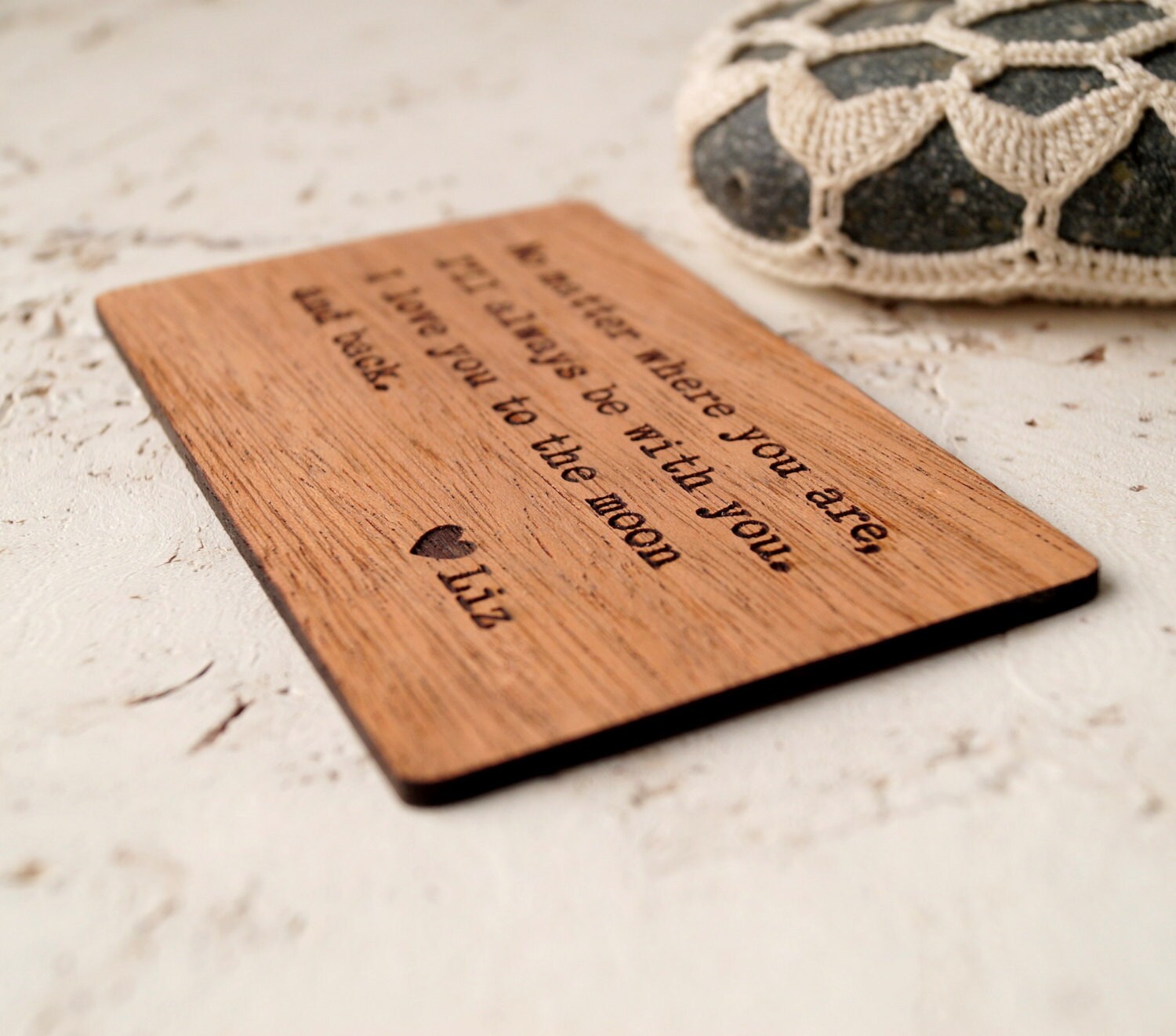 Personalized Wallet Insert Card Mahogany Wallet Card Luxury | Etsy