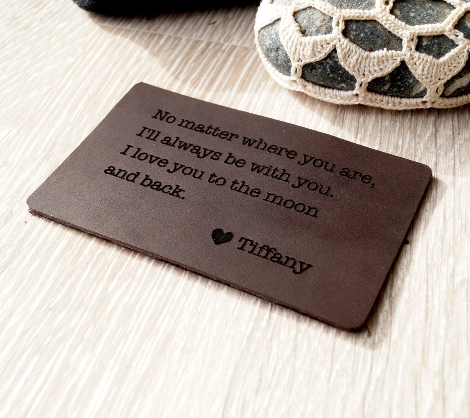 Leather Wallet Insert Card Custom Wallet Insert Card - Etsy