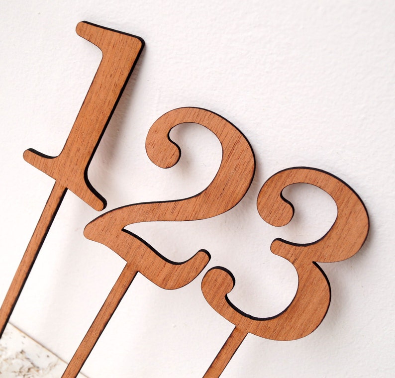 Wooden Table Number Wedding Table Numbers Rustic Table | Etsy