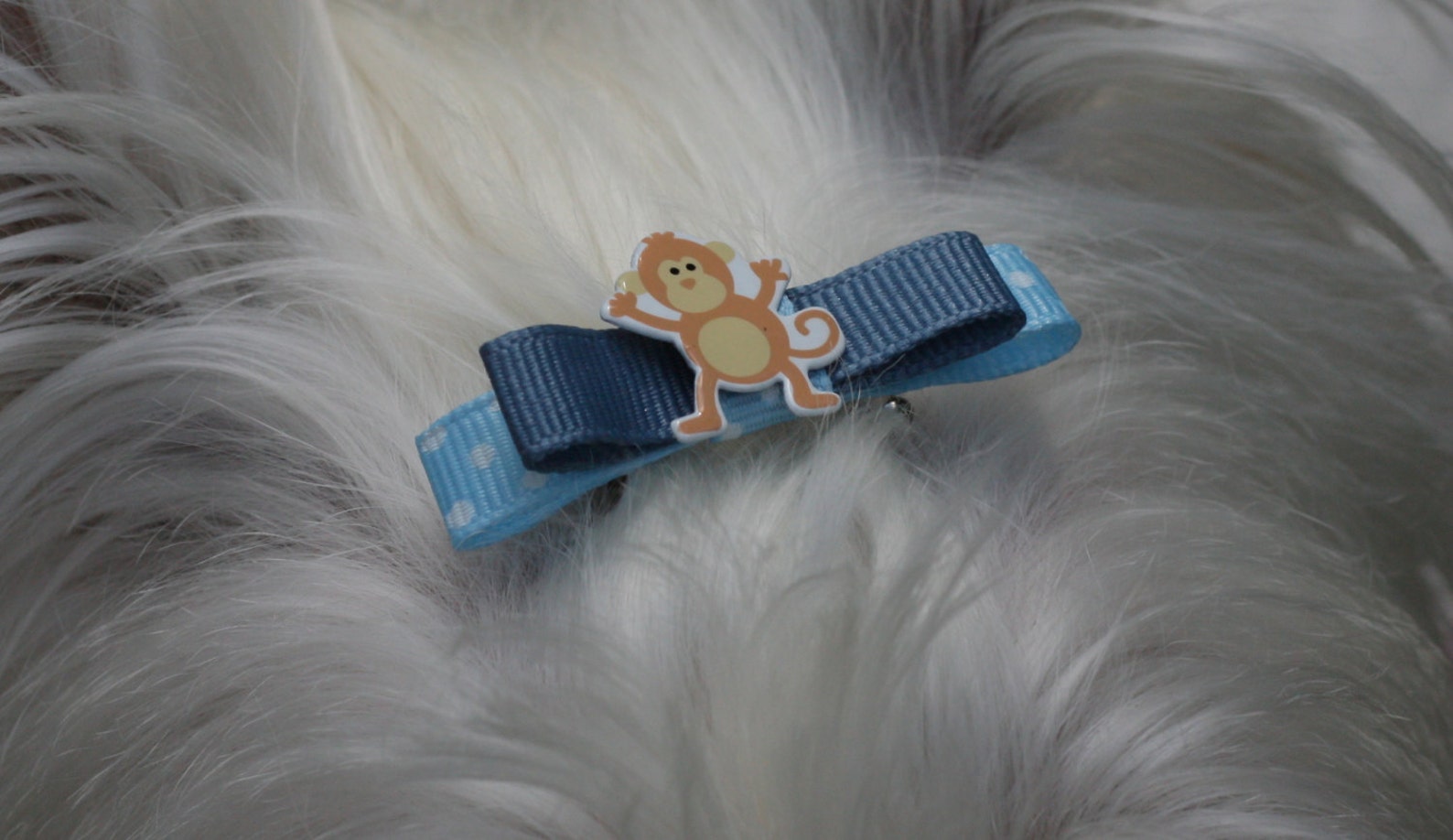 Monkey Bows set of 2 Pet Bows Kids Fun Bows Infant Hair | Etsy