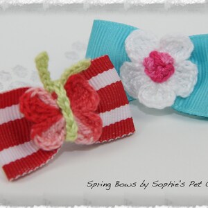 Spring Bows Hair Accessories Set of 2 Baby Bow-infant - Etsy