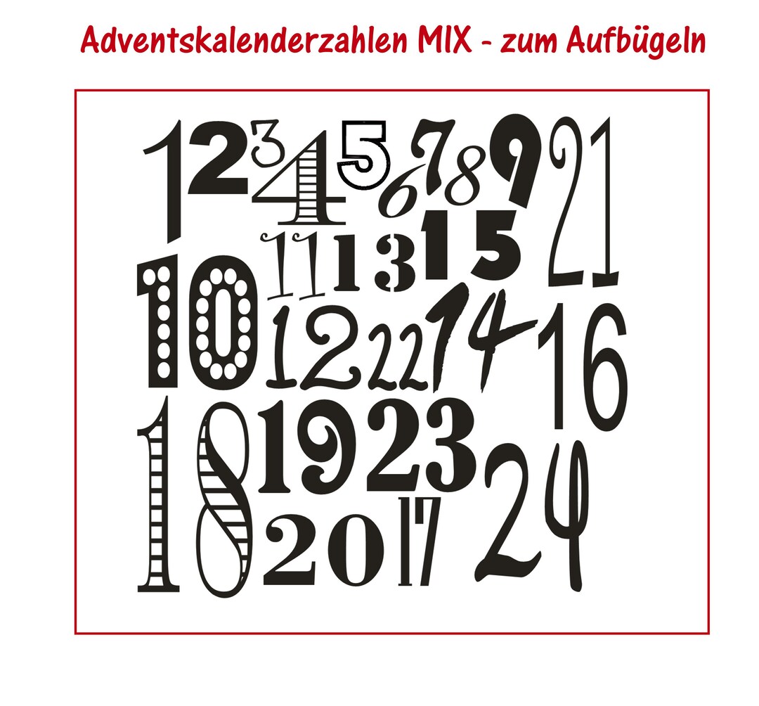 Ironing Picture Advent Calendar Payers MIX for Ironing - Etsy