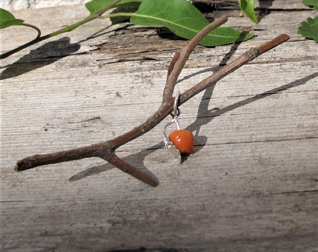 CORAL PENDANT Apple Fruit ''FRUTTINO'' - Red Coral Pendant ...