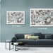 Balaton ART PRINT Panoramic Wall Art, Hungary Hand Drawn Map, Modern ...
