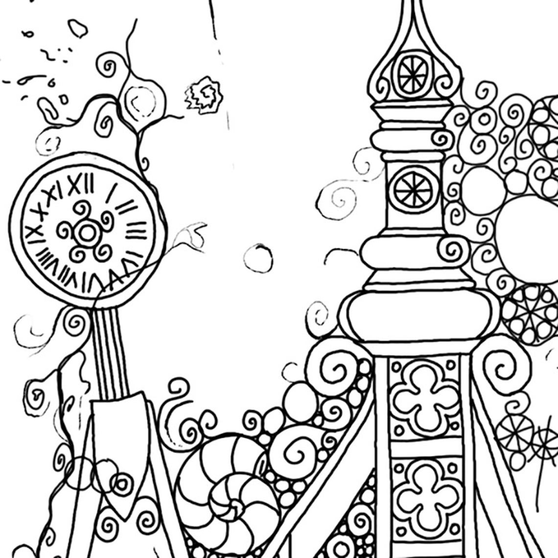 Digital Coloring Book Printable Coloring Sheet, Budapest Travel ...
