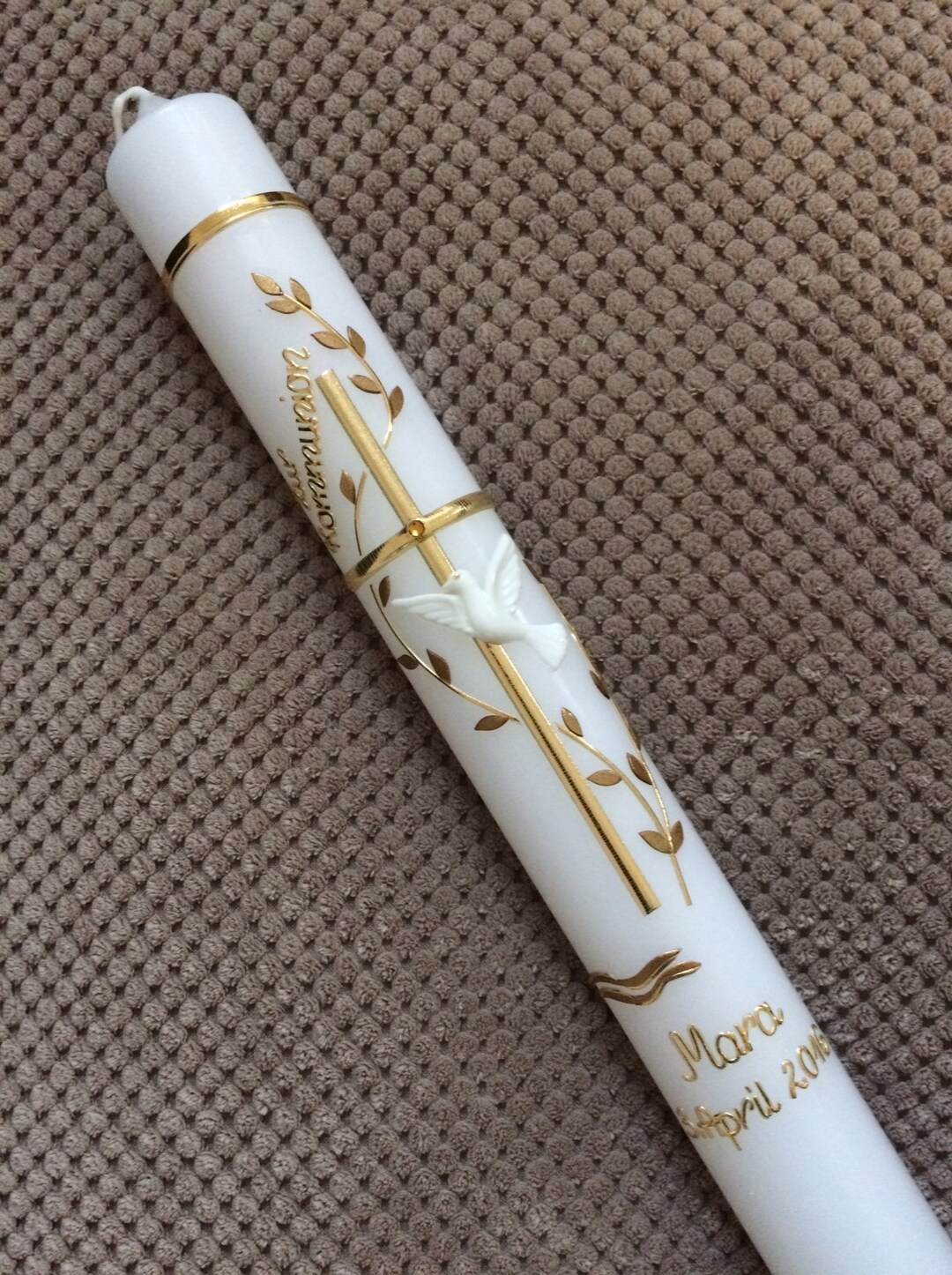 BAPTISM CANDLE, Communion Candle, Communion Candle, Candle, Communion ...