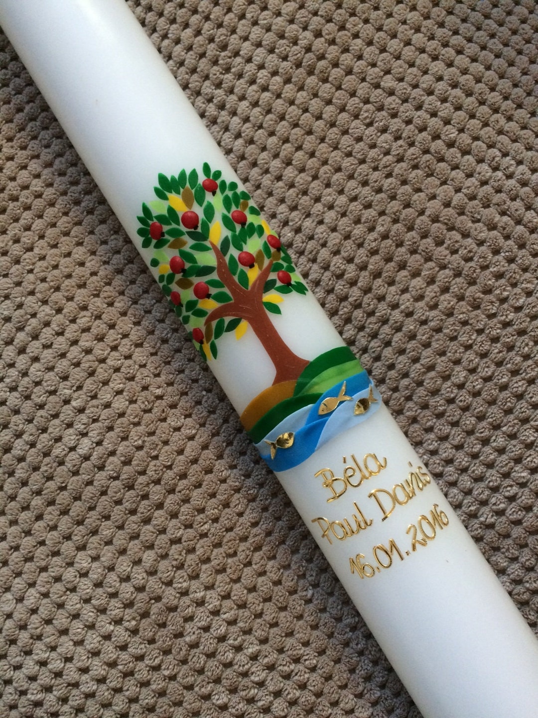 Baptism Candle, Communion Candle, Tree of Life, Girl, Boys, Incl ...