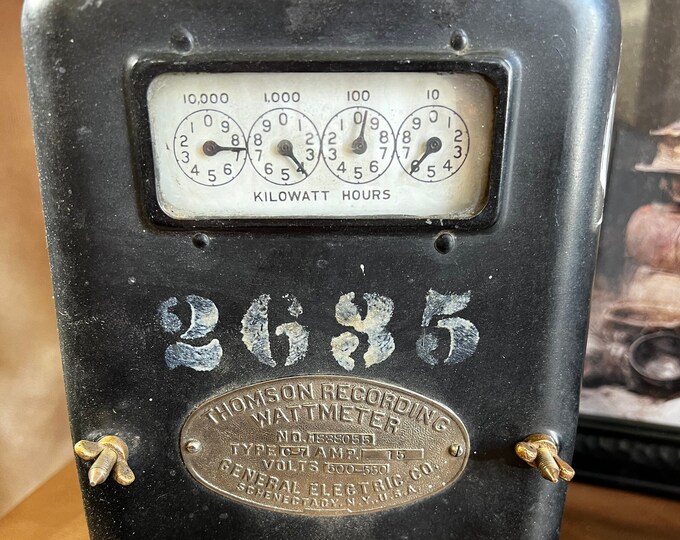 Antique Thomson Recording Wattmeter by General Electric Co 1909 - Etsy