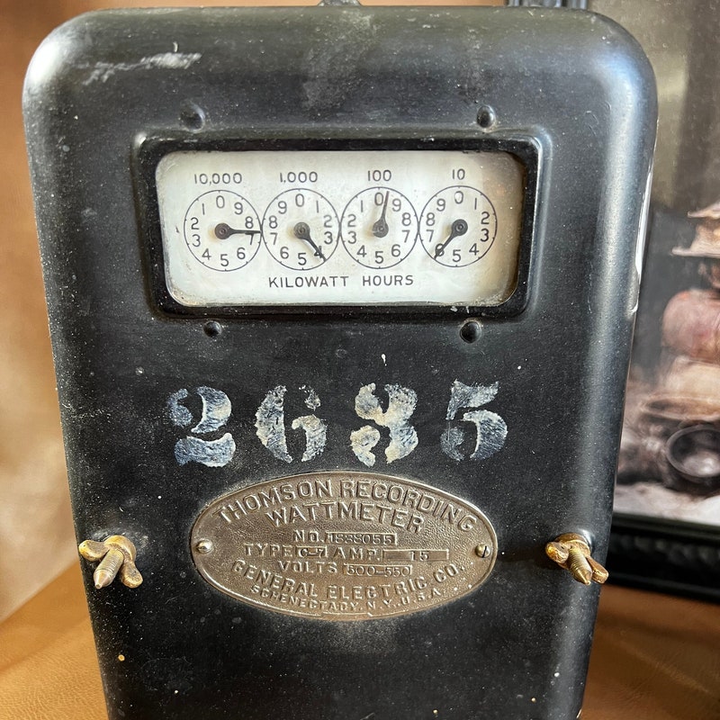 Antique Electric Meters - Etsy