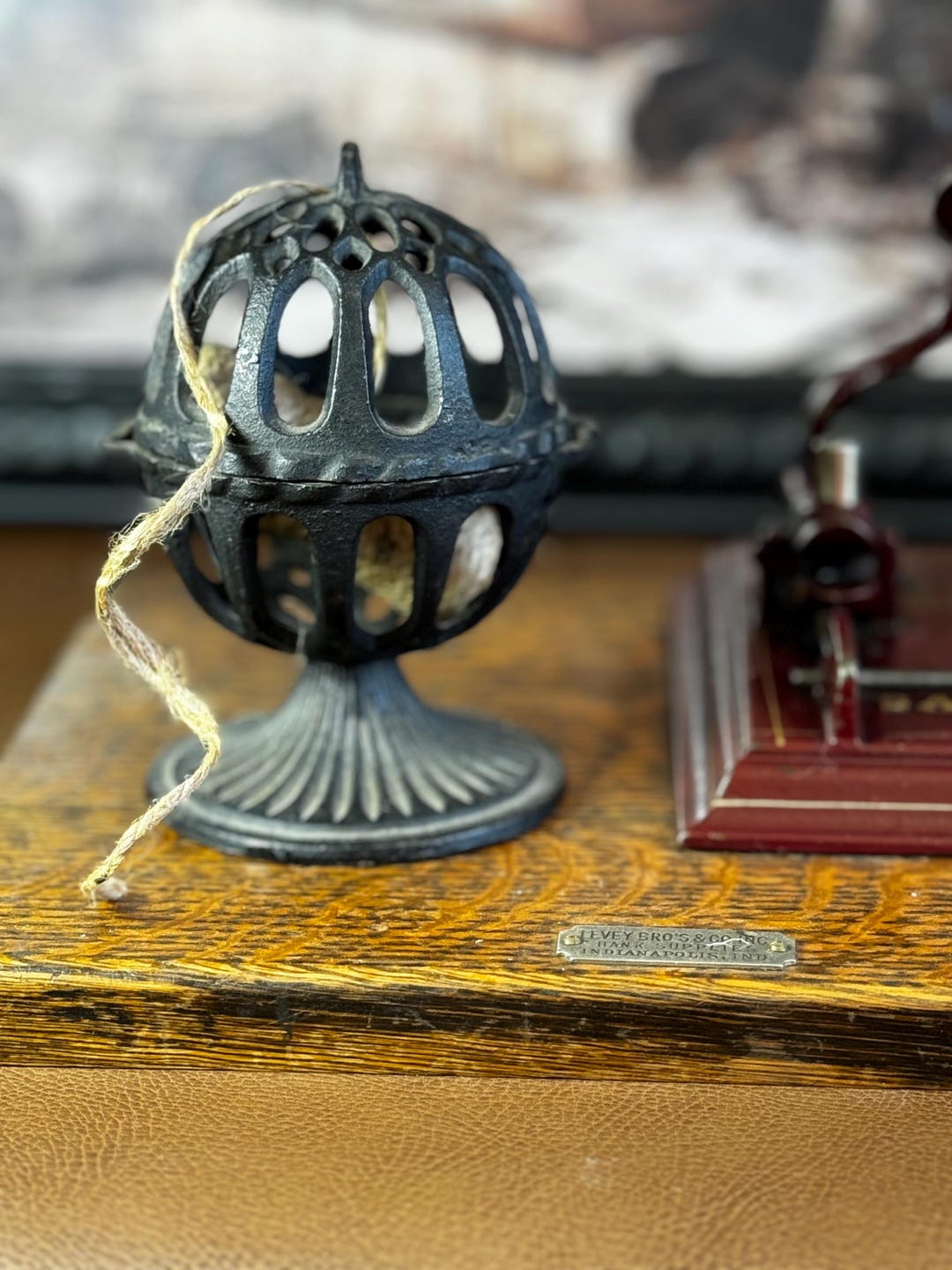 Vintage General Store Counter String Twine Holder Cast Metal - Etsy