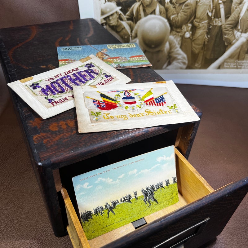 Embroidered Postcard - Etsy