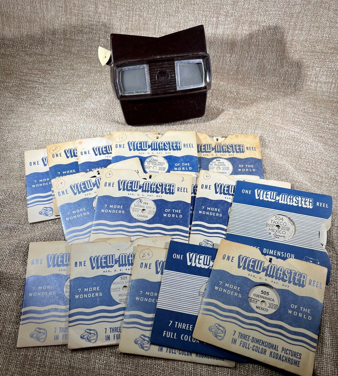 Vintage Viewmaster Made by Sawyers 1940s Canada and Mexico Reels - Etsy